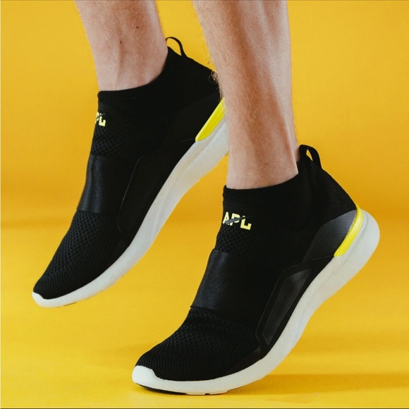 APL | Shoes | Apl Black And Yellow Athletic Soulcycle Sneakers | Poshmark